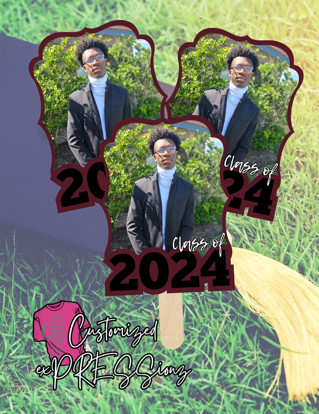 Graduation Fan, Grad Fans, Grad Favors, Keepsake Fan, Custom Fans ...