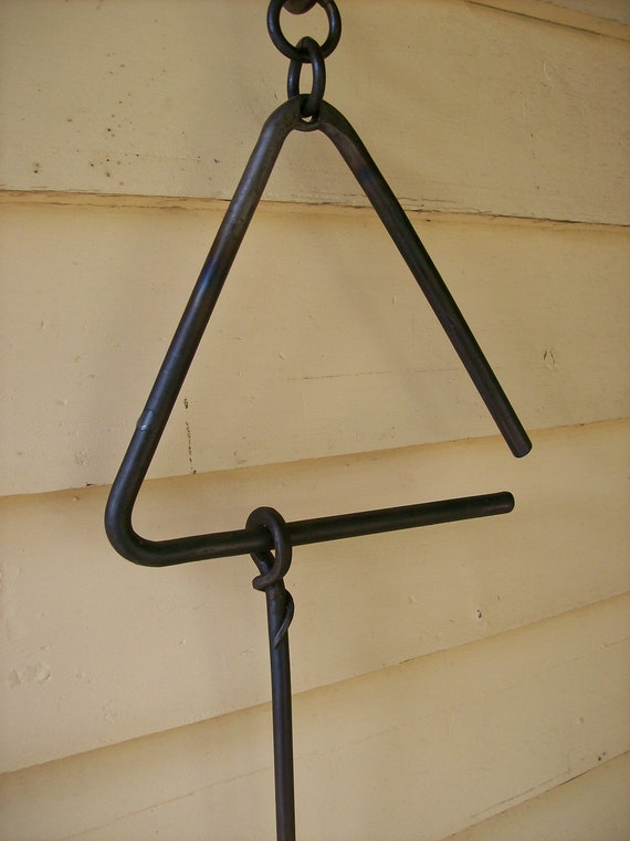 Forged Dinner Bell Triangle | Etsy