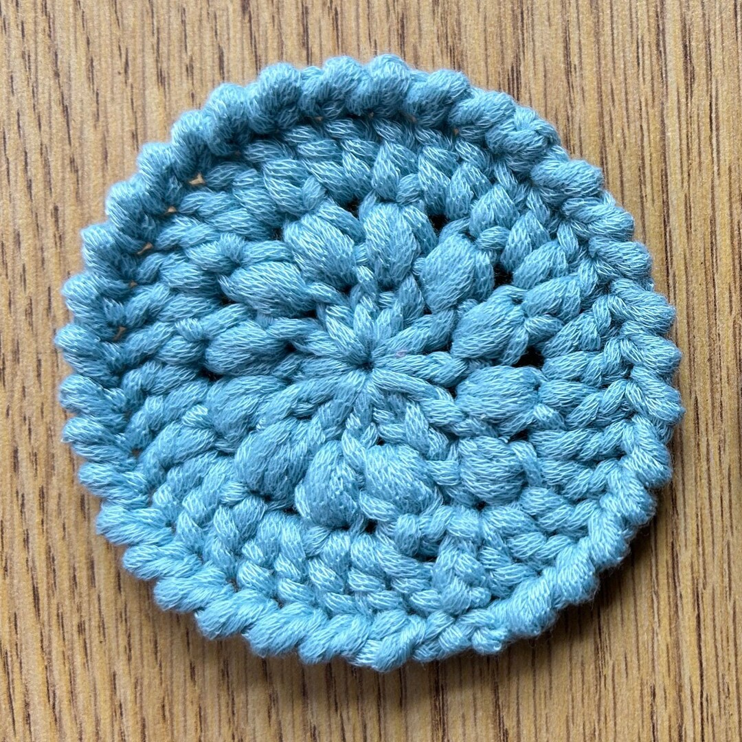 Blue Facial Scrubby | Reusable Face Scrubby | Ready to Ship | Handmade ...