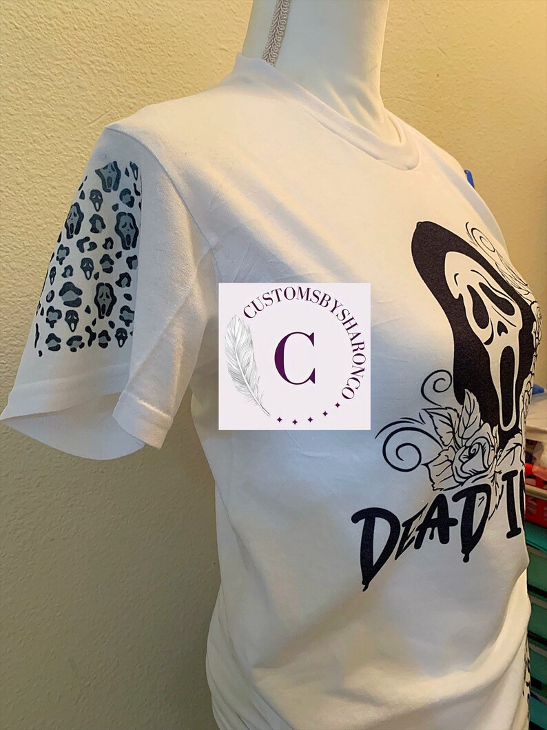 Dead Inside Ghostface With Ghostface Leopard Print Patches - Etsy