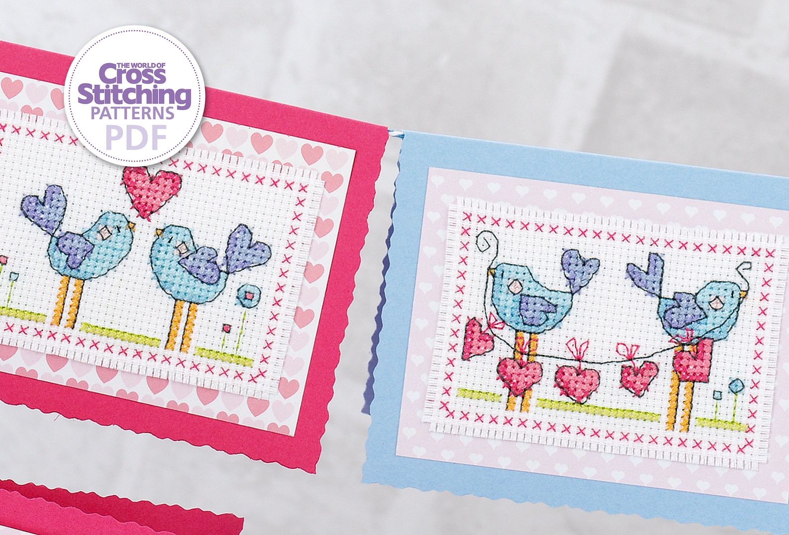 Love Bird Cross Stitch Pattern PDF Chart Instant Download 6 - Etsy