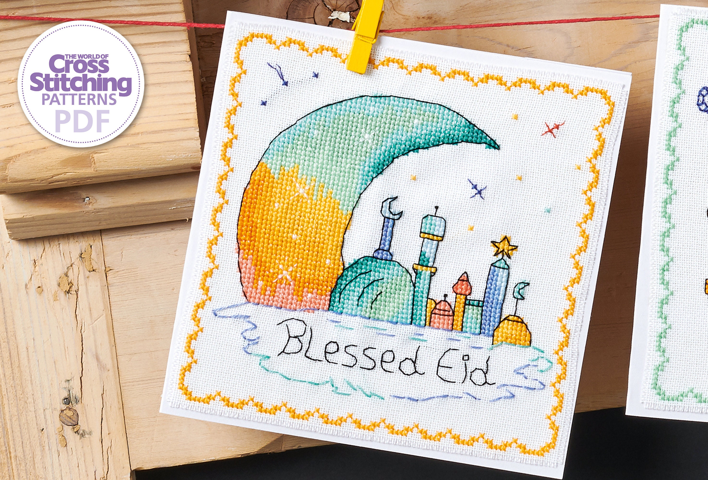 Ramadan Eid Cards Cross Stitch Patterns PDF Charts Instant Download ...