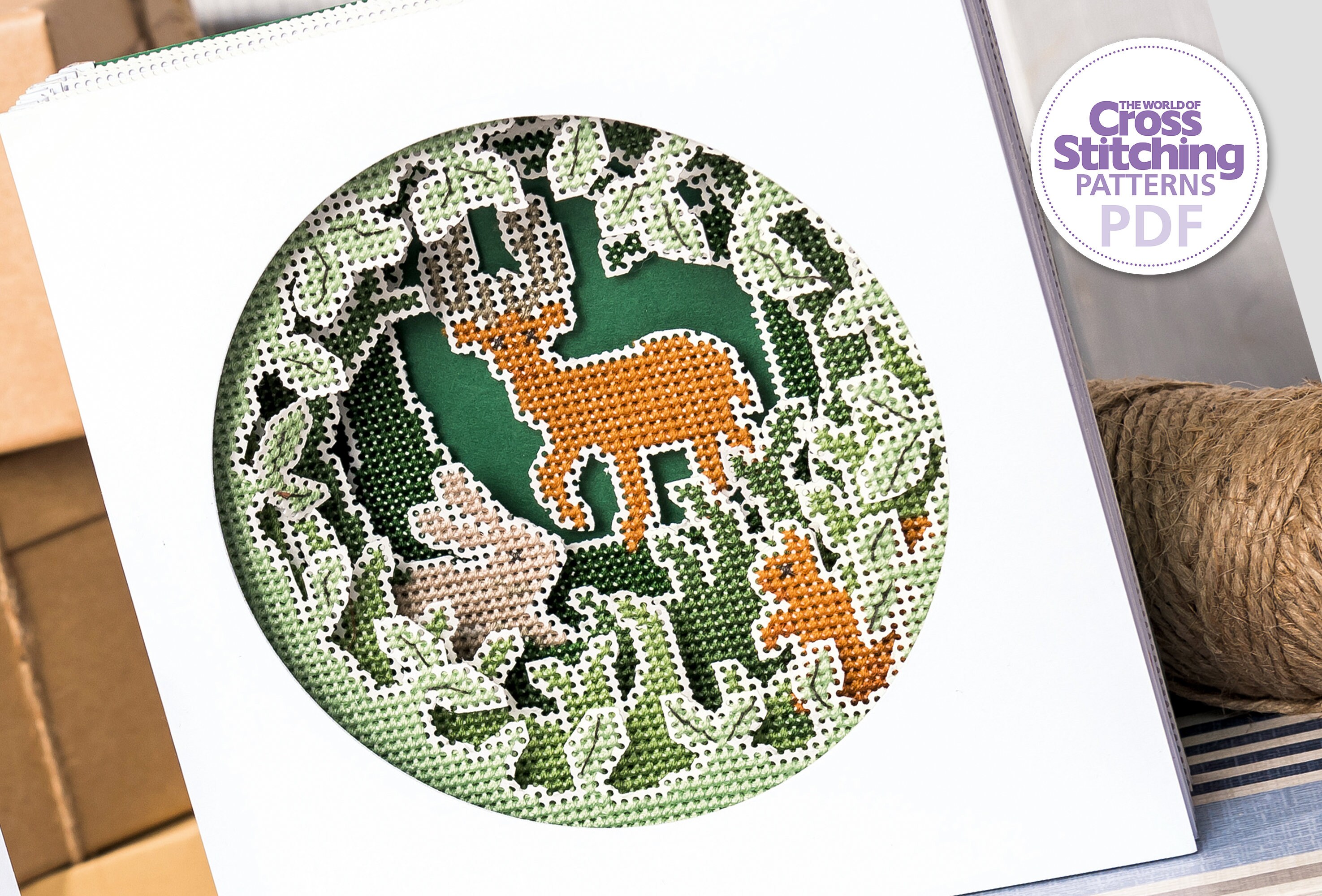 3D Paper Cut Style Cross Stitch Patterns PDF Charts Instant Download ...