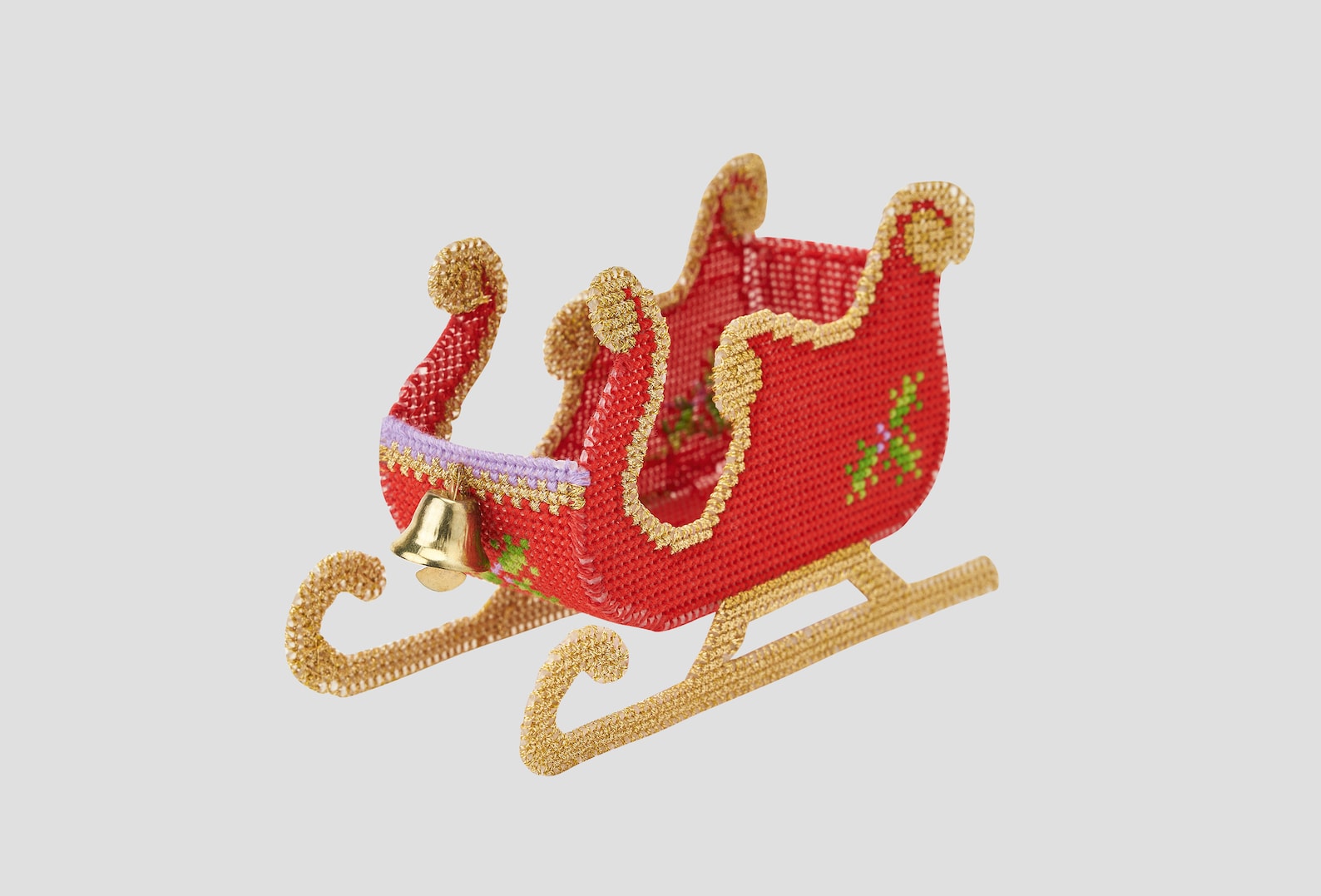 3D Santa Sleigh Cross Stitch Pattern PDF Chart Instant - Etsy
