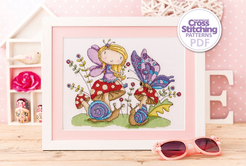 Fairy Cross Stitch Pattern PDF Chart Instant Download Fantasy - Etsy