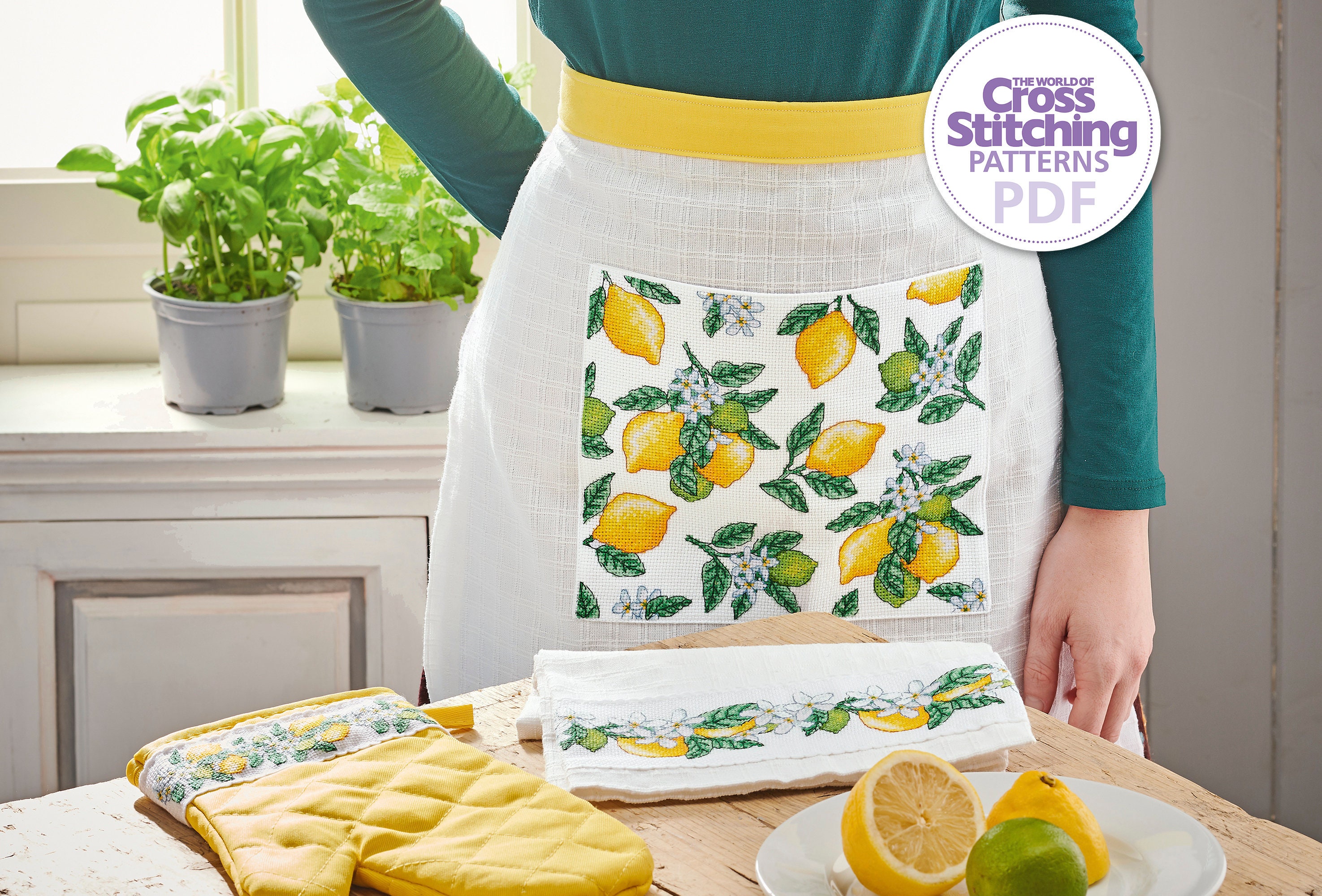 Citrus Fruit Botanical Cross Stitch Patterns PDF Charts Instant ...