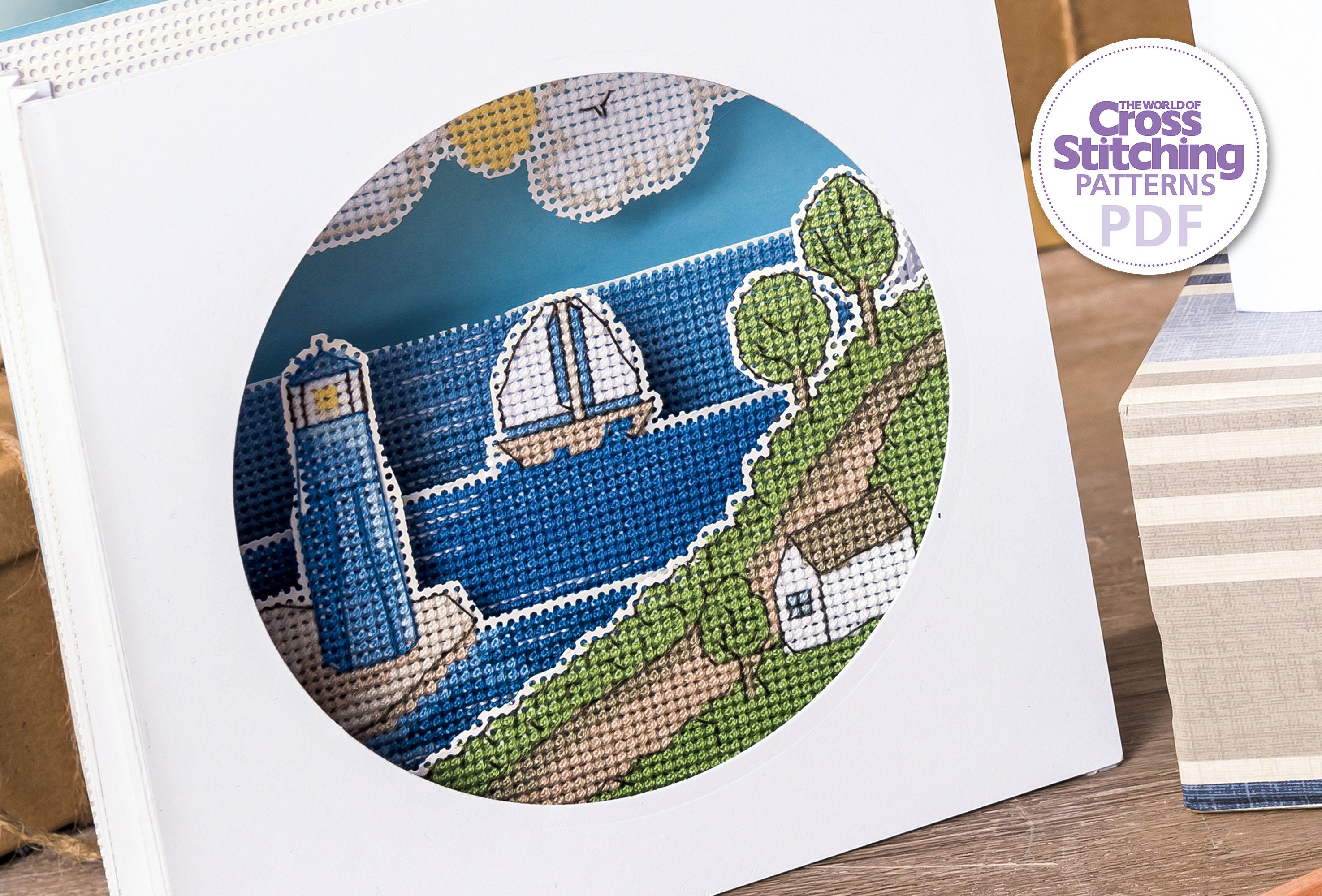 3D Paper Cut Style Cross Stitch Patterns PDF Charts Instant Download ...