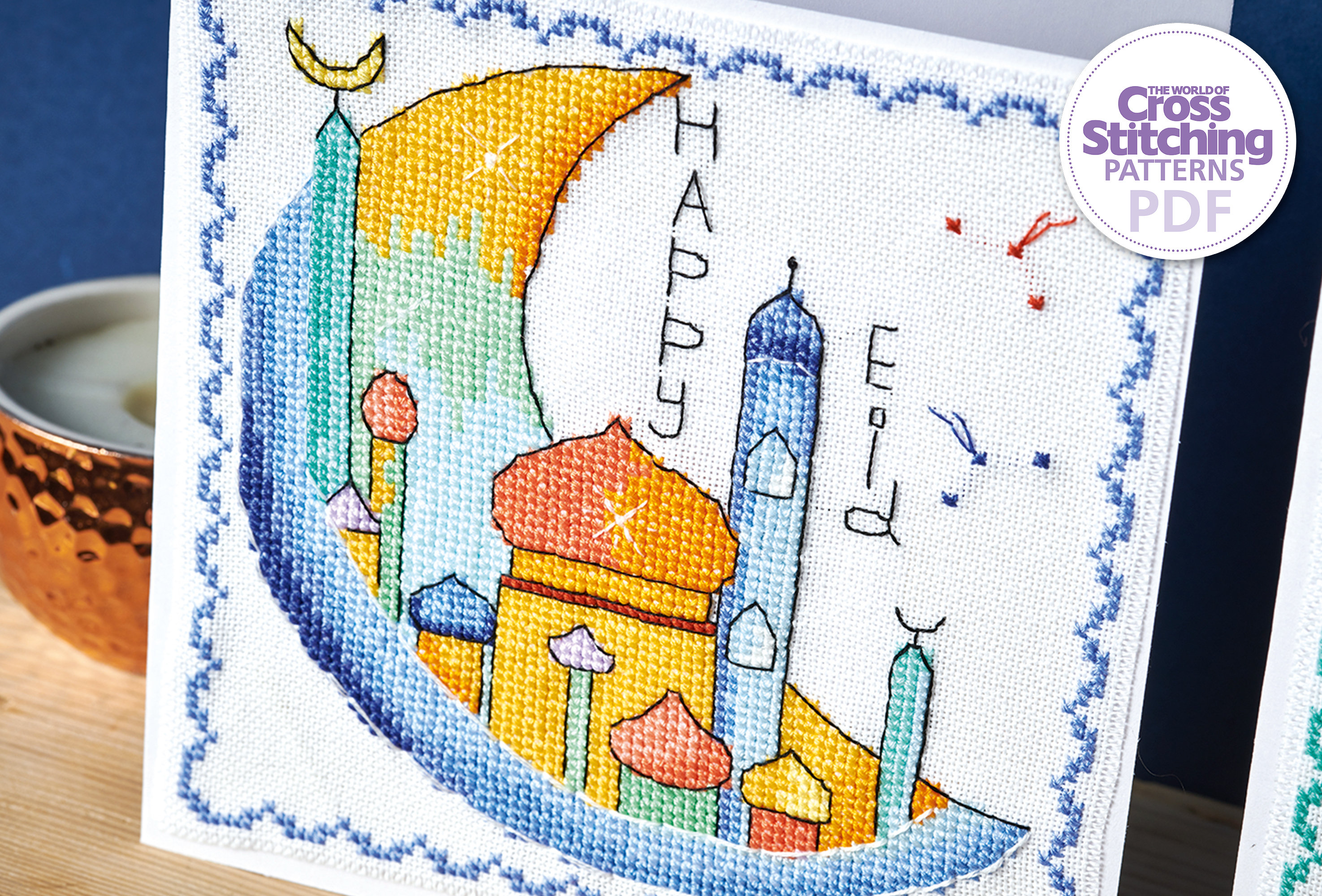 Ramadan Eid Cards Cross Stitch Patterns PDF Charts Instant Download ...