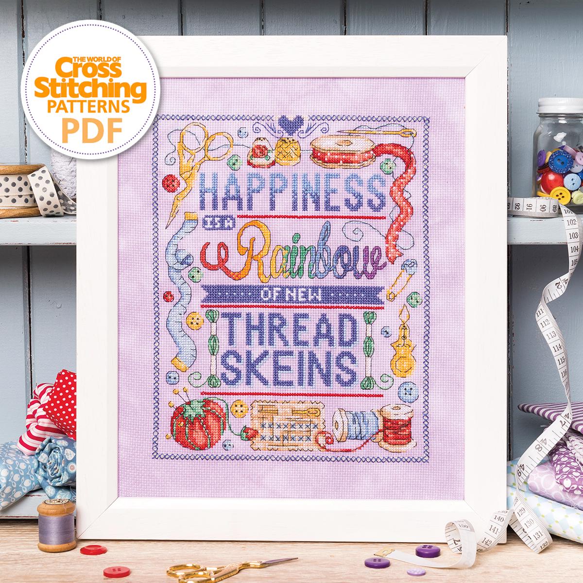 Stitcher Saying Cross Stitch Pattern PDF Chart Instant Download, Thread ...