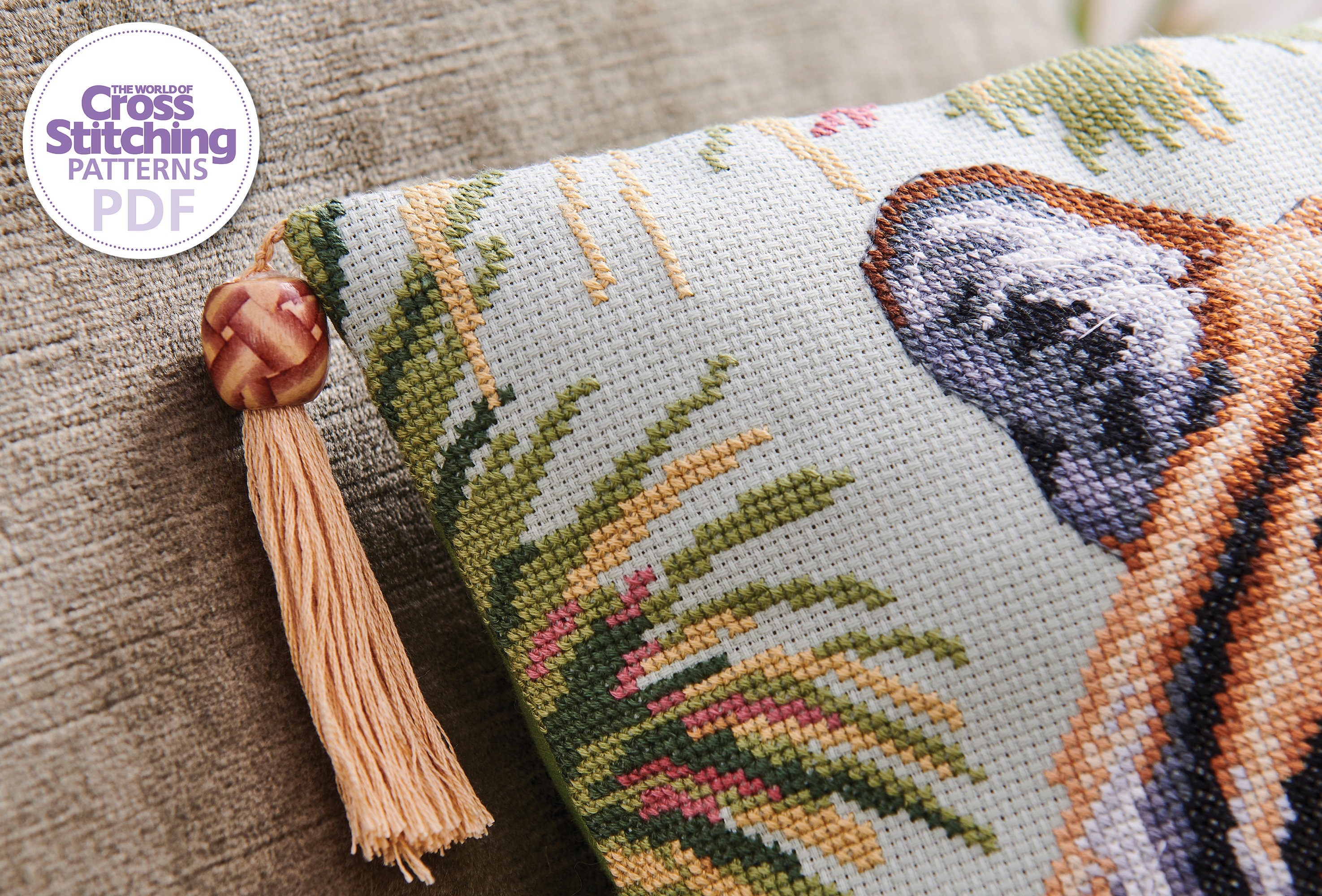 Tiger Cross Stitch Pattern PDF Chart Instant Download, Realistic Animal ...