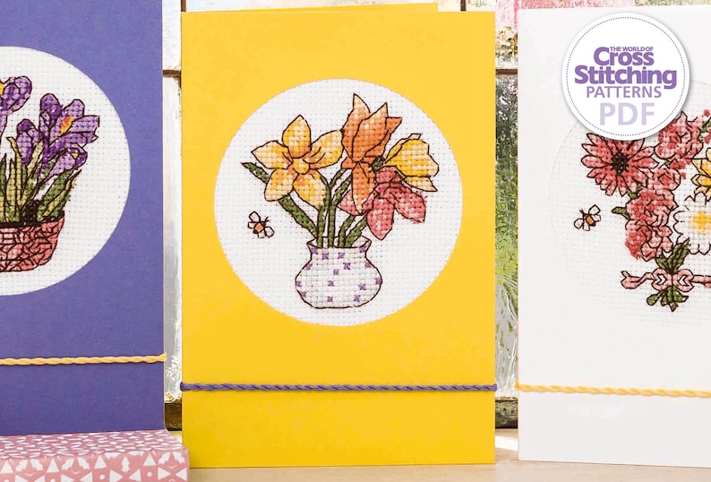 Spring Flowers Cross Stitch Patterns PDF Charts Instant Download ...