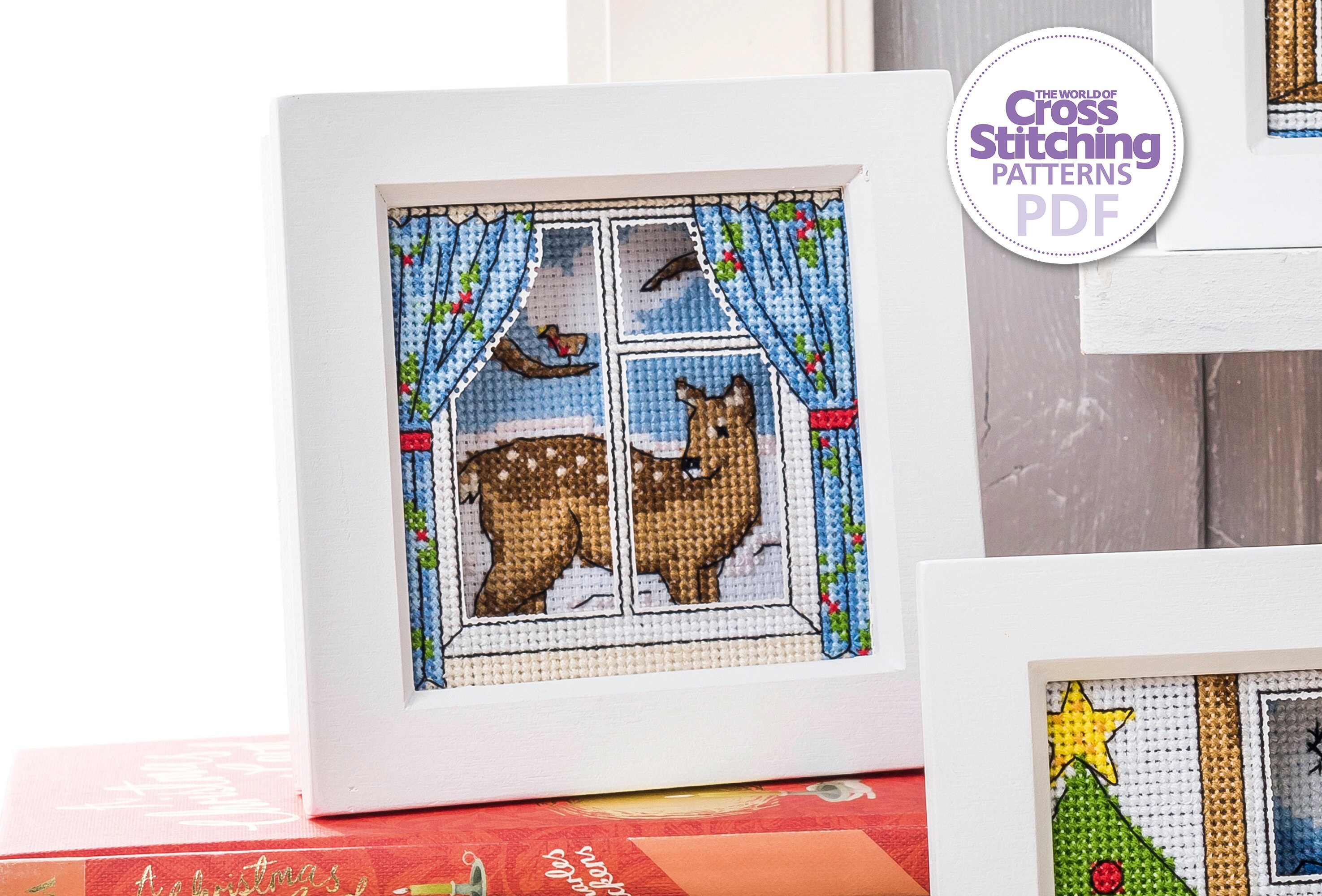 3D Christmas Winter Window Scenes Cross Stitch Patterns PDF Charts ...