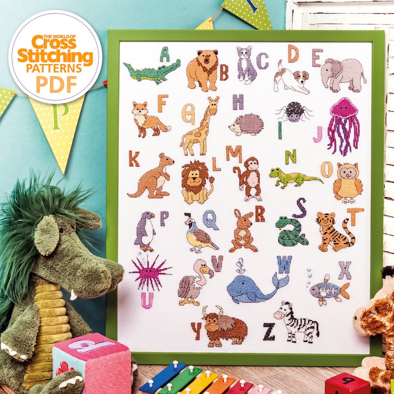 Abc Tapestry Cross Stitch - Etsy