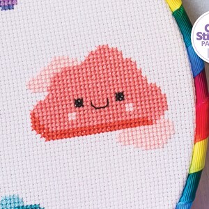 Weather Chart Hoop Cross Stitch Pattern PDF Chart Instant Download, Fun ...