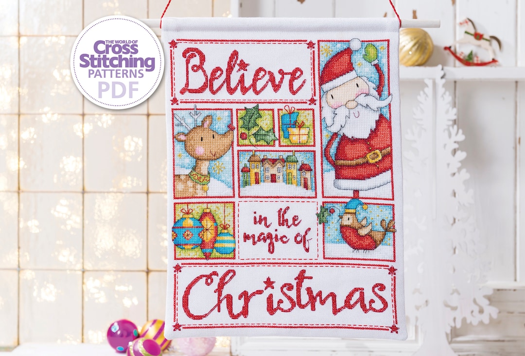 Christmas Magic Cross Stitch Pattern PDF Chart Instant Download Xmas ...