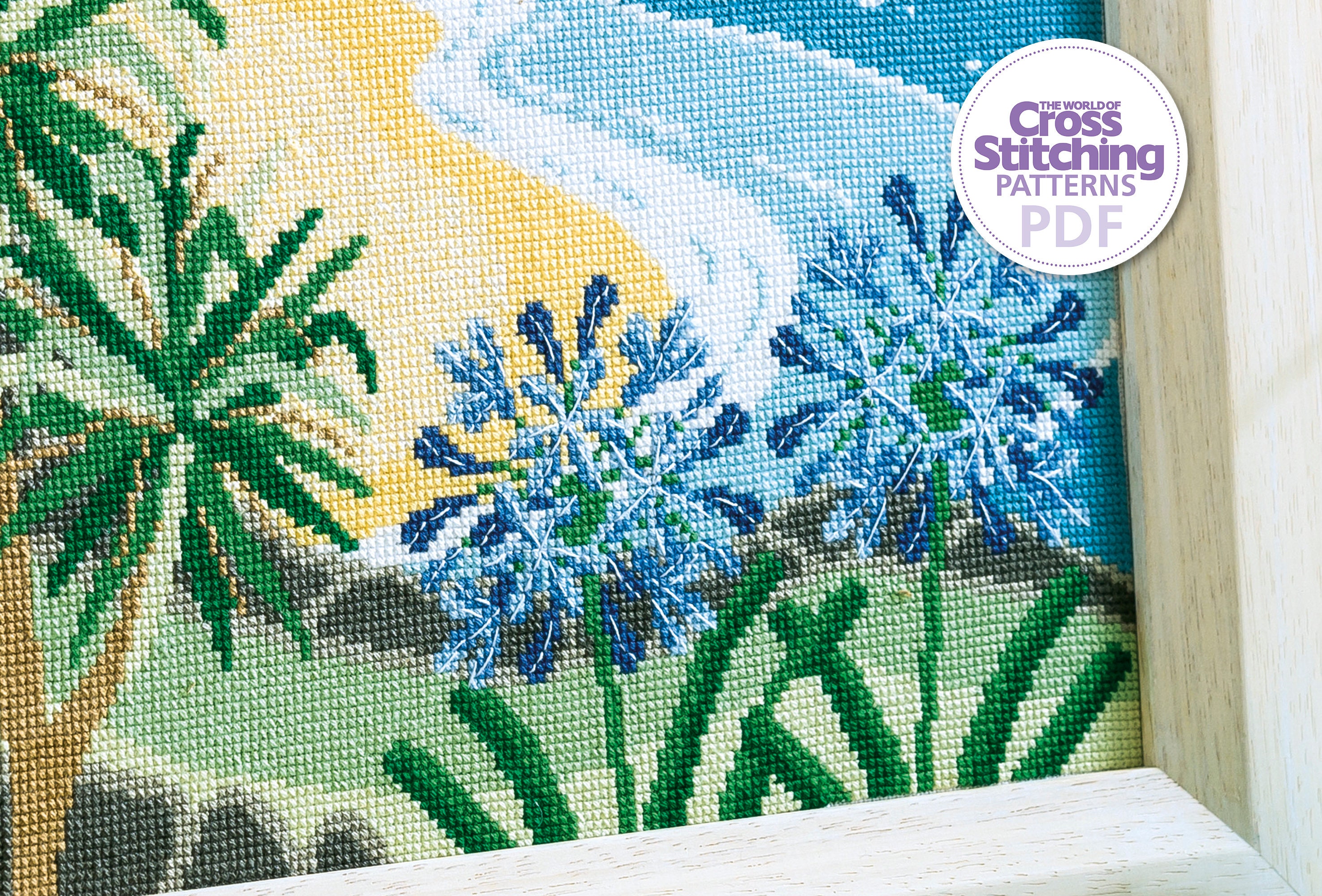 Beach Scene Cross Stitch Pattern PDF Chart Instant Download, Cornwall ...