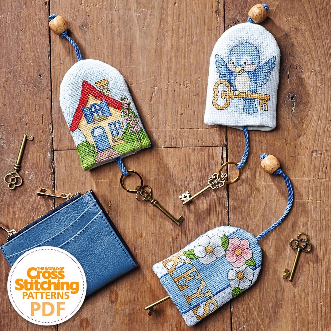 Key Pockets Cross Stitch Patterns PDF Chart Instant Download, Handmade ...