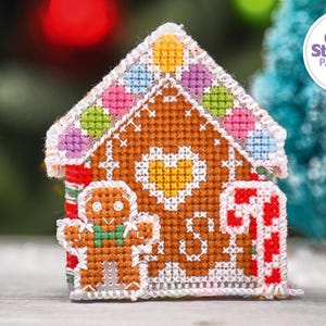3D Gingerbread House Cross Stitch Patterns PDF Chart Instant Download ...