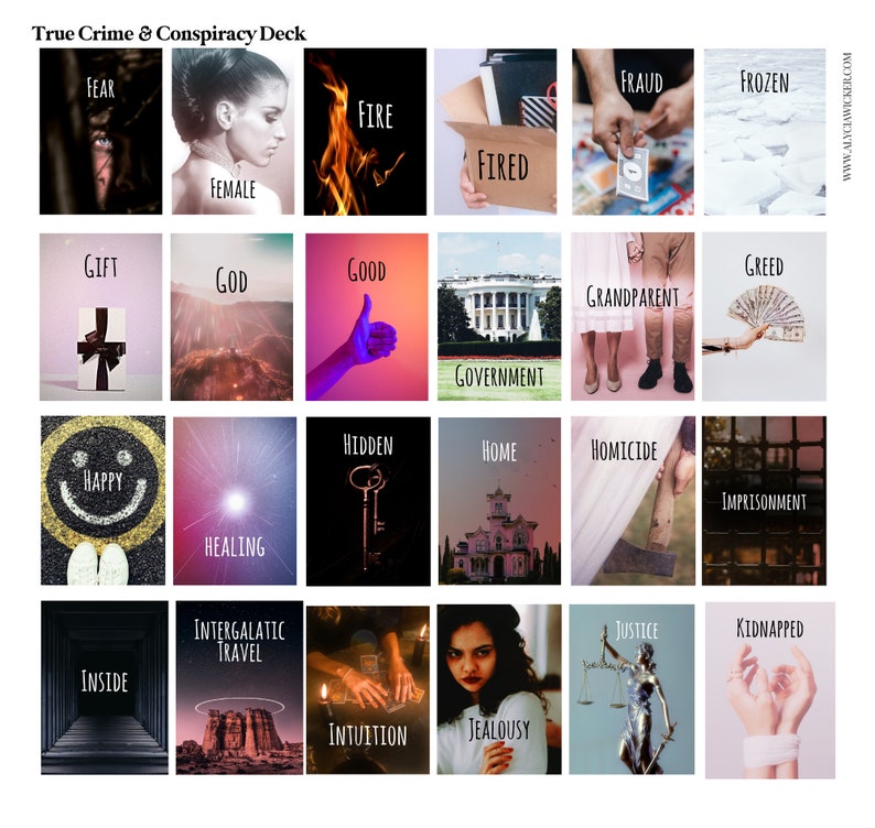 True Crime Oracle & Conspiracy Deck - Etsy Australia