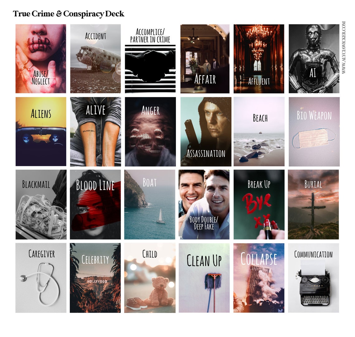 True Crime Oracle & Conspiracy Deck - Etsy Australia