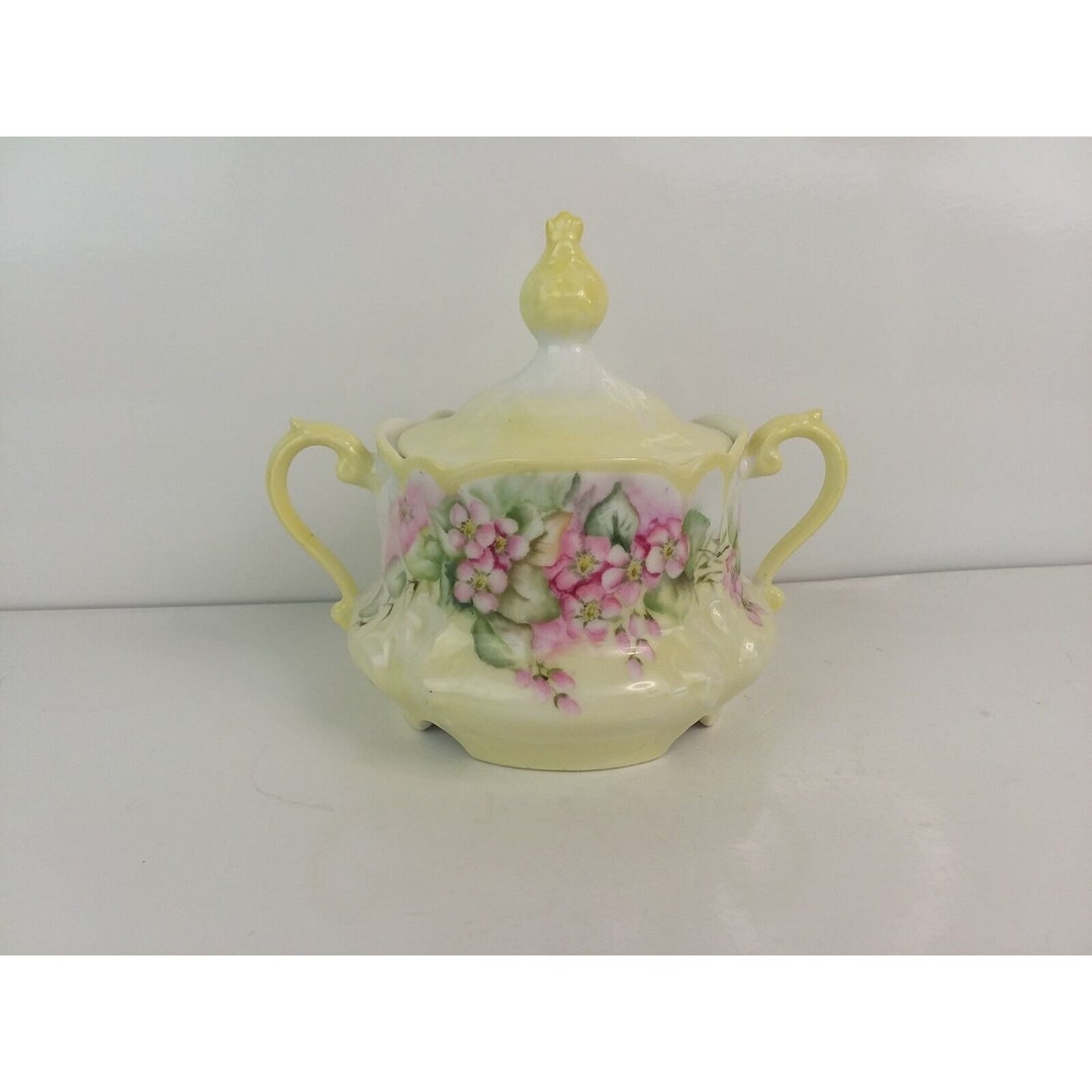 Vintage Zeh Scherzer Z.S.& Co. Bavaria Hand Painted Porcelain Sugar ...