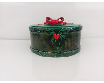 Lefton Holly Dish - Etsy