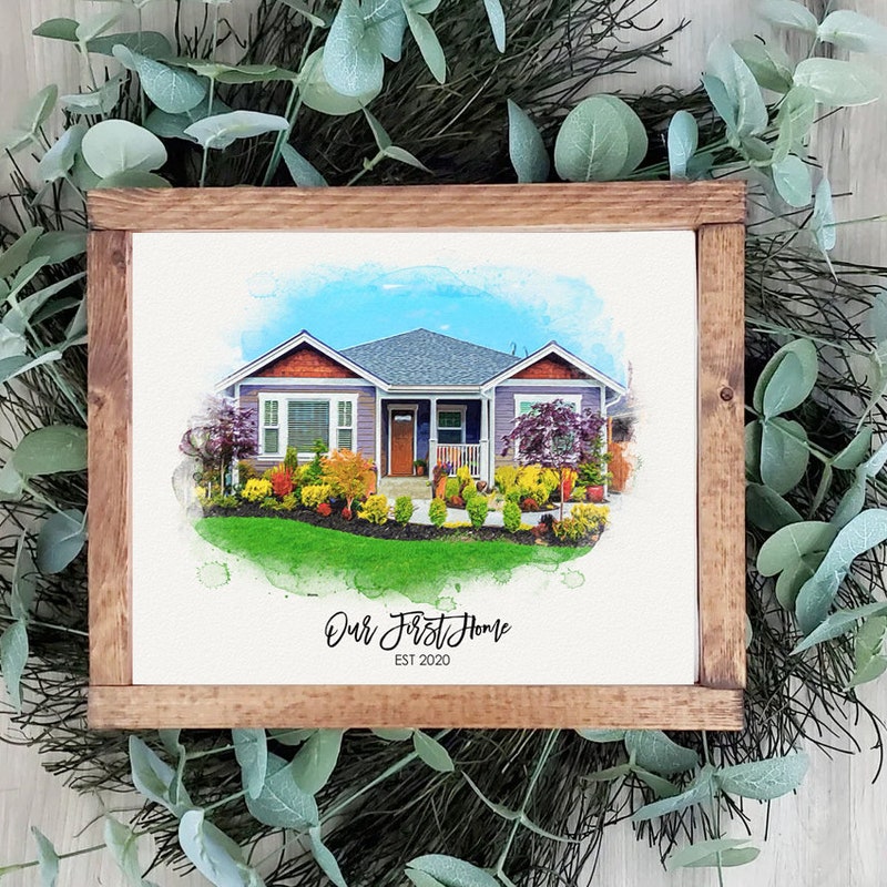 Custom House Portrait - Etsy