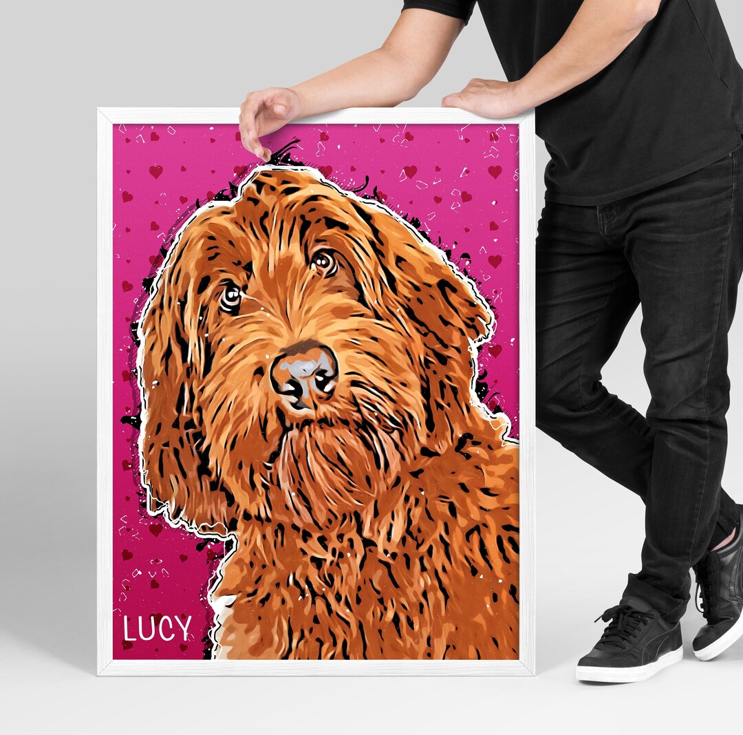 Multiple Pet Portrait, Custom Dog Drawing, Dog Lover Prints, Pet ...