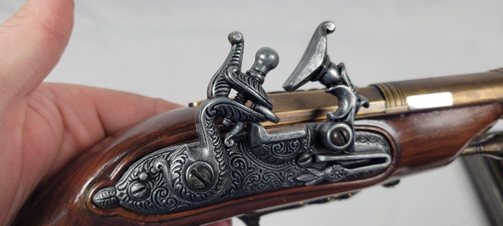 Vintage Flintlock Pistol Replica Made in Spain Flintlock Pistol - Etsy