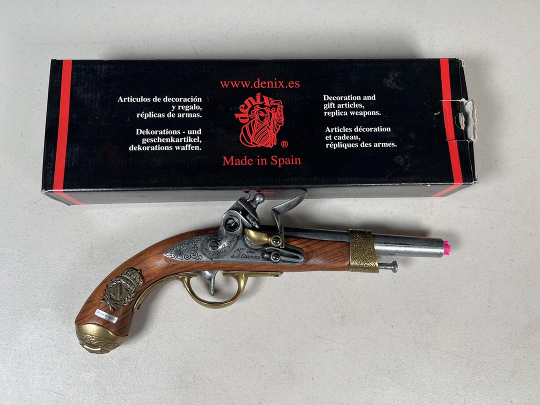 Flintlock Denix Flintlock Pistol Replica, Napoleon 1804 Pistol Replica ...