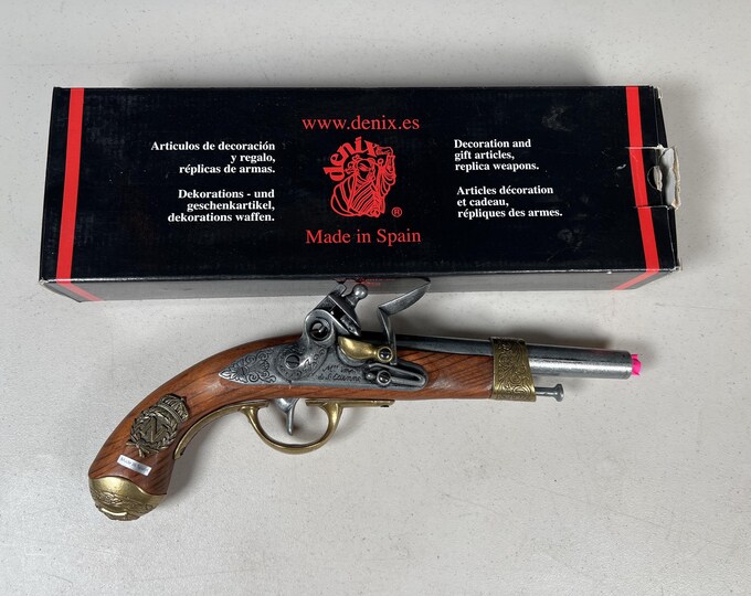Flintlock Denix Flintlock Pistol Replica, Napoleon 1804 Pistol Replica ...