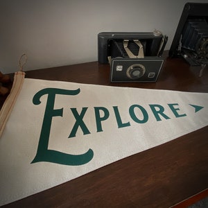Explore Pennant Flag - Etsy