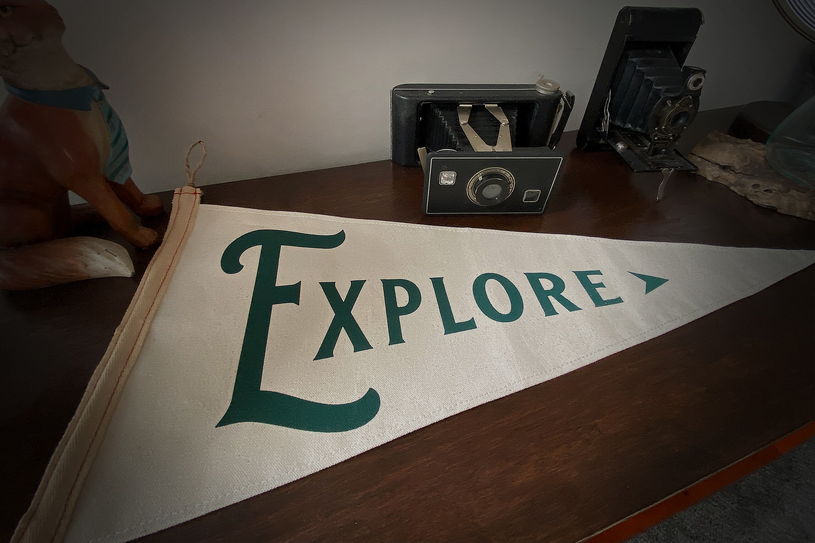 Explore Pennant Flag - Etsy