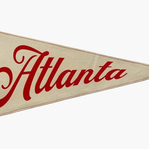 Classic Atlanta Pennant Flag - Etsy