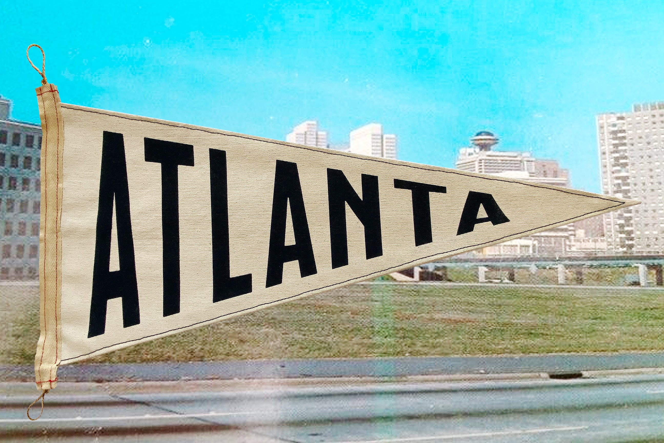 Atlanta Pennant Flag - Etsy