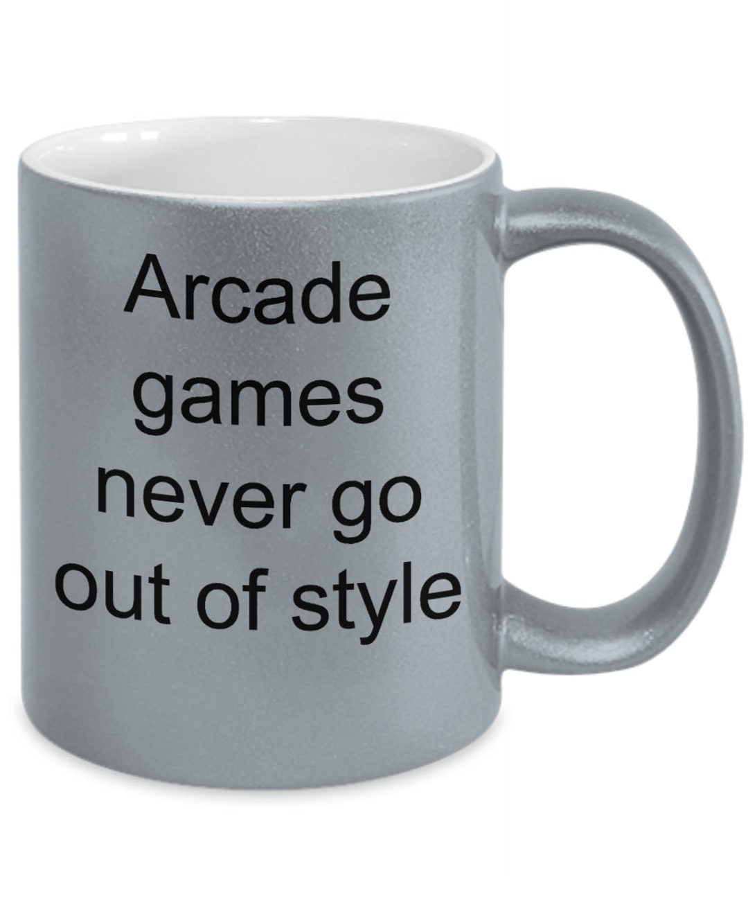 Arcade Games Never Go Out of Style Metallic Ceramic Coffee - Etsy