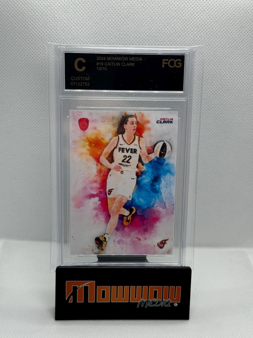 Caitlin Clark #19 Art Card 10/10 John Rudolph Signed FGC Auto 10 - Etsy