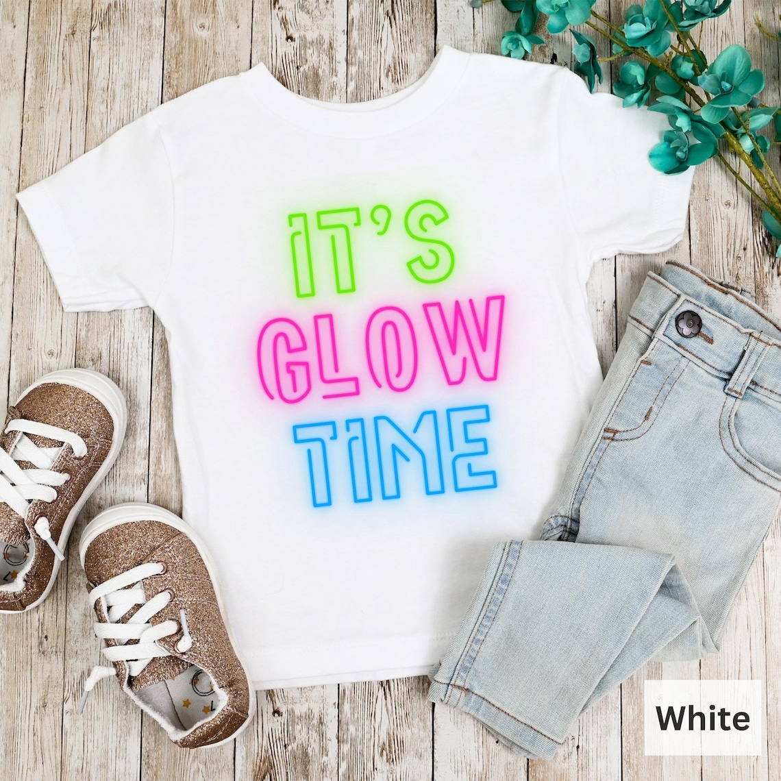Custom Neon Glow Shirt, Personalized Glow Party Shirts, Family Glow Birthday Shirts, Kids Custom ...