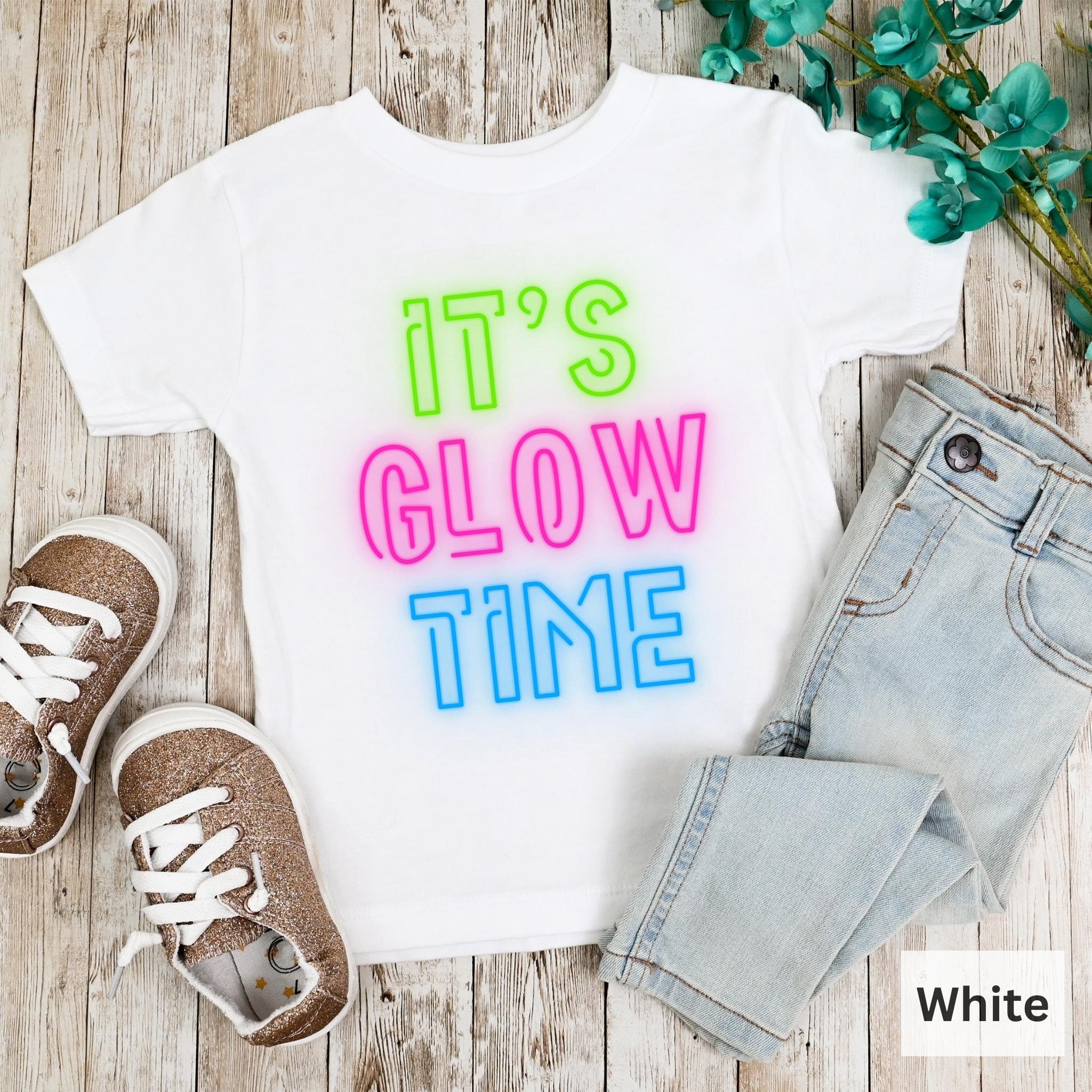 Custom Neon Glow Shirt, Personalized Glow Party Shirts, Family Glow ...