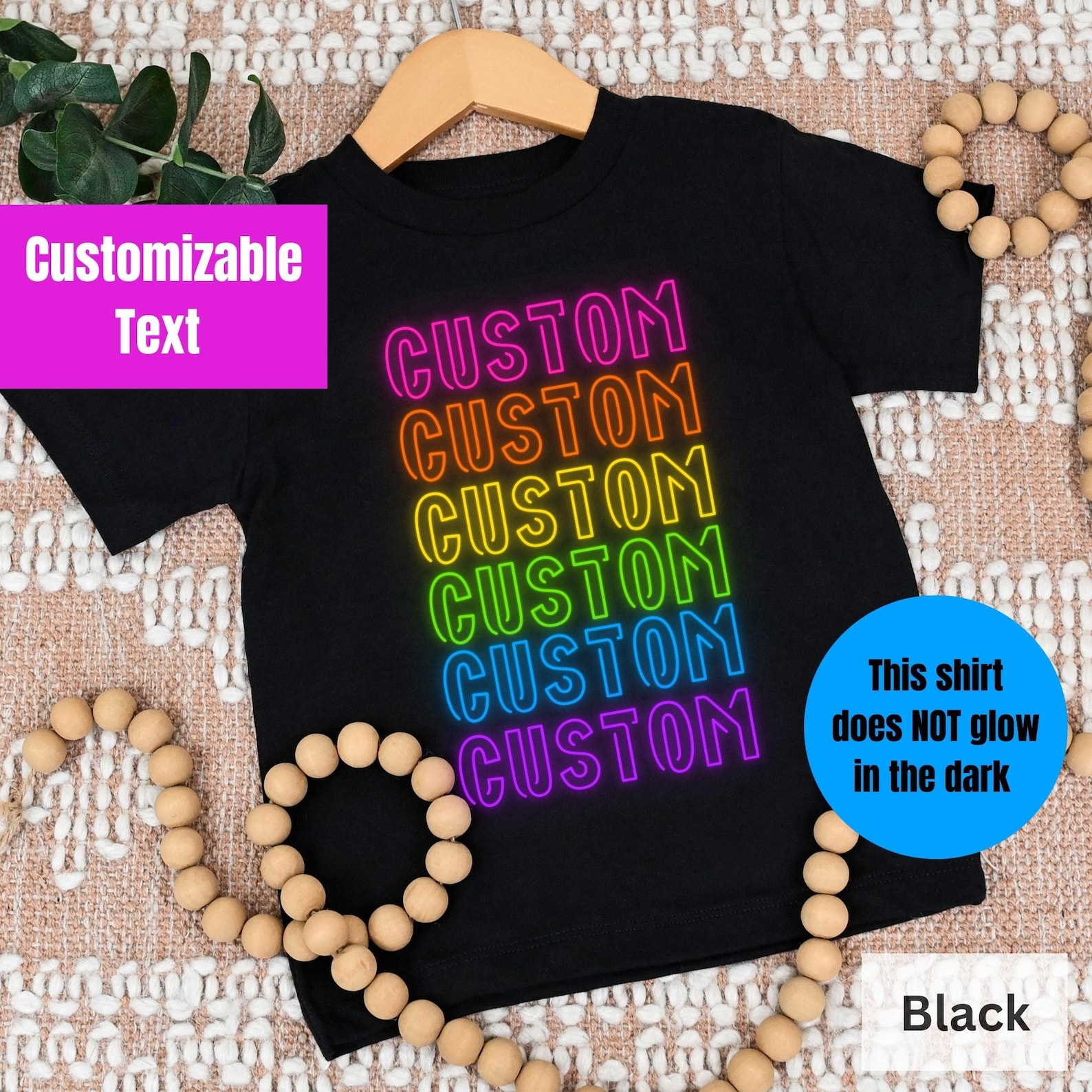 Custom Neon Glow Shirt, Personalized Glow Party Shirts, Family Glow ...