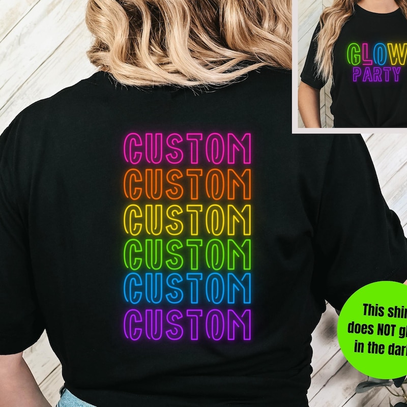 Neon Tshirt - Etsy