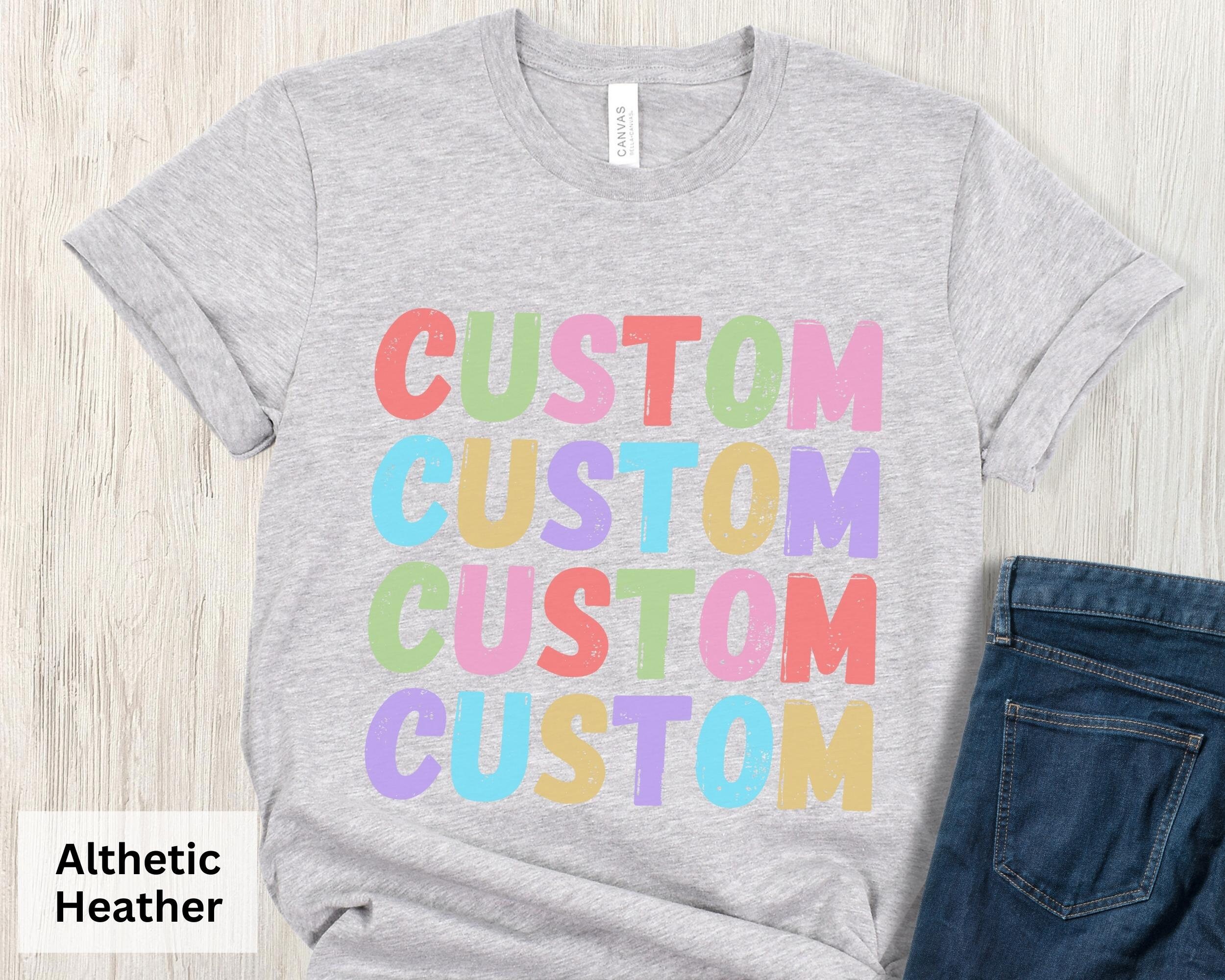 Custom Retro Text Sweatshirt, Your Custom Text Sweatshirt, Customized ...
