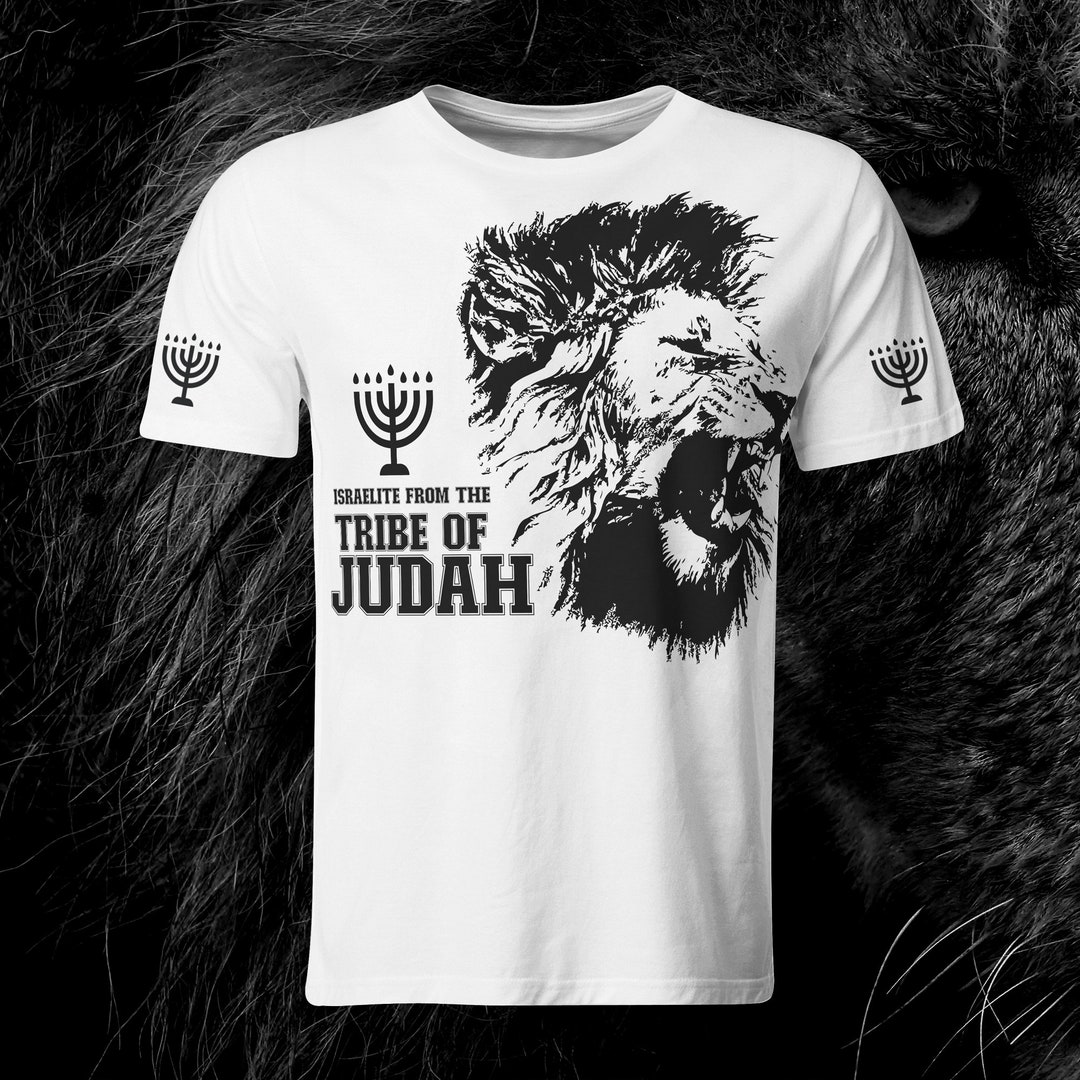 Israelite T-shirt for Men Judah, Hebrew Israelite, 12 Tribes Israel ...