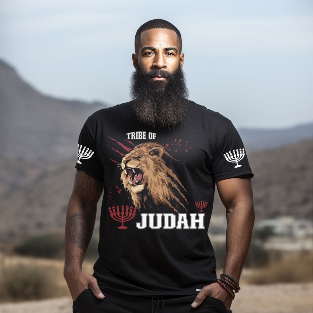 Hebrew Israelite Tshirt for Men Judah, 12 Tribes Israel, Hebrew ...