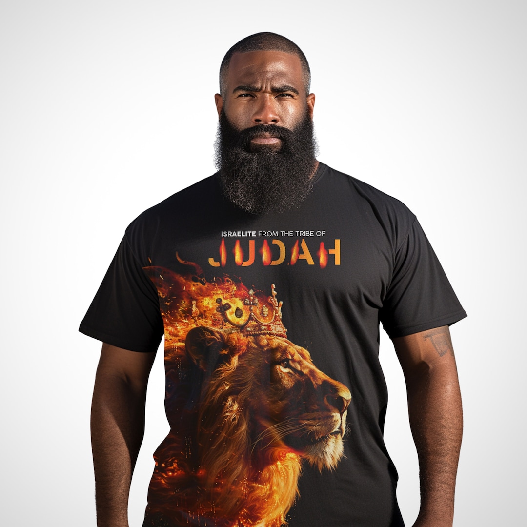 Israelite Clothing for Men, Lion of Judah T-shirt, 12 Tribes of Israel ...