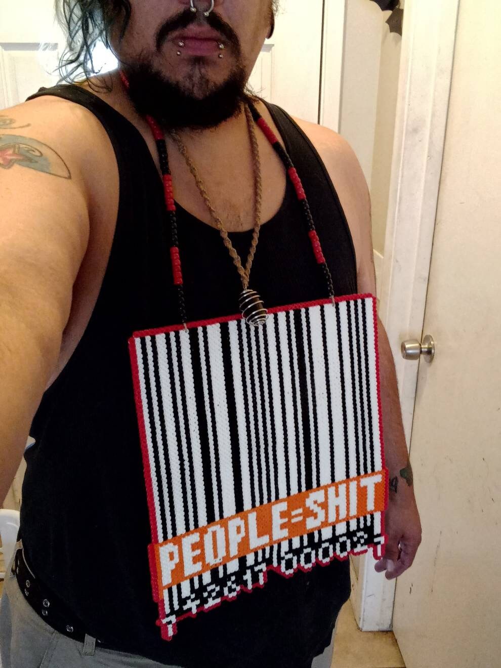 People Equal S Slipknot Perler Necklace - Etsy