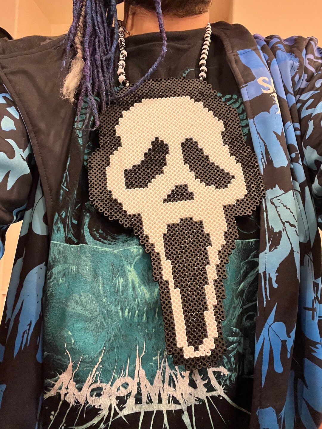 Scream Ghost Face Perler. Scream. Horror. Ghost Face Killer. Rave. Edm ...