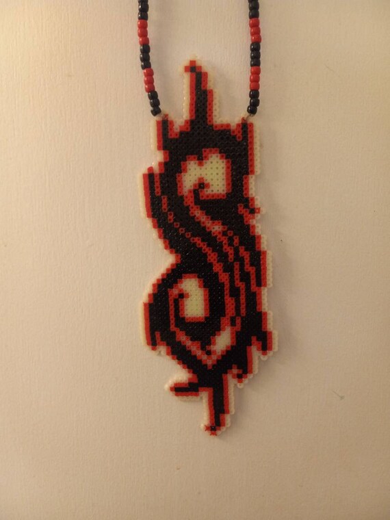 Slipknot Tribal Triple S Logo Perler Necklace Glow in the - Etsy Finland
