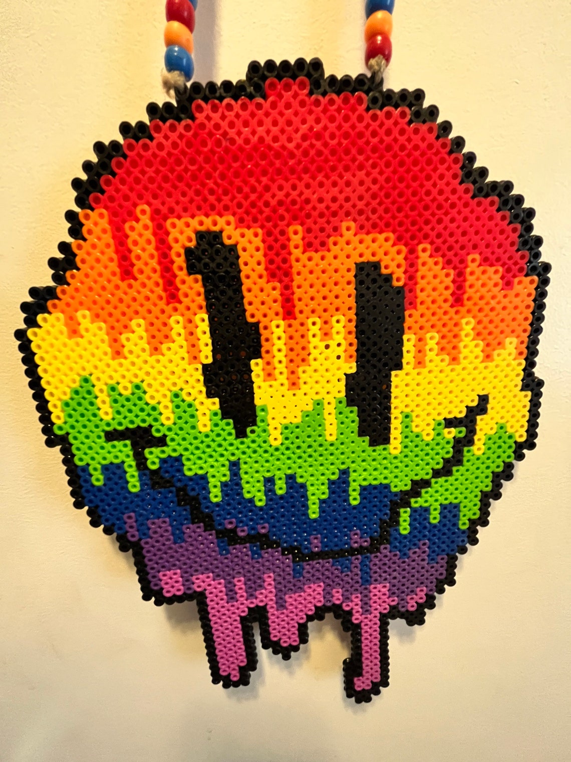 Trippy, Smiley Face, Melty Face, Perler - Etsy