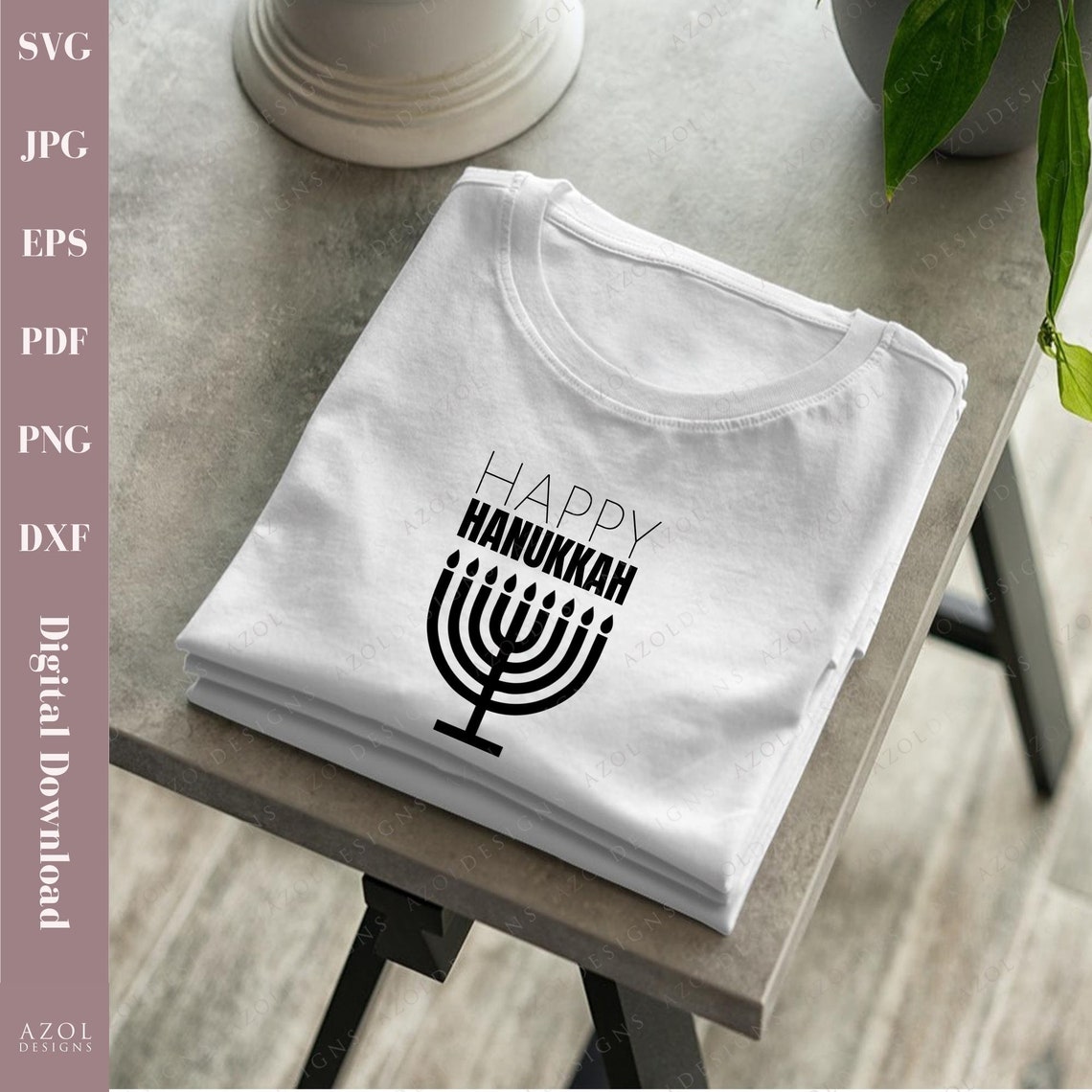 Hanukkah Svg, Jewish Svg Files for Cricut, Hebrew Svg, Chanukah Svg ...